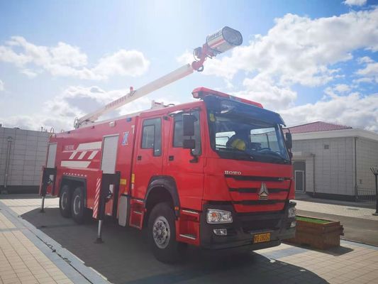 460hp 10 Wheeled Hydraulic Fire Truck, 18M Hydraulic Telescopic Water ...